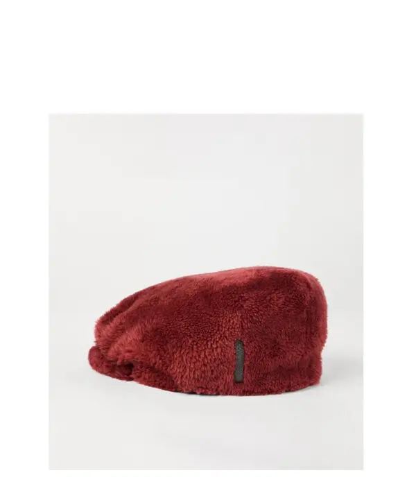 Brunello Cucinelli Shearling Flat Cap