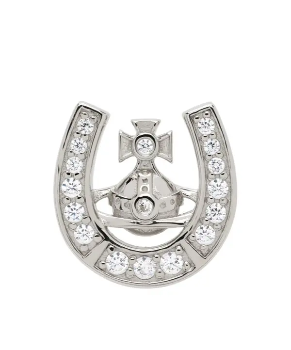 VIVIENNE WESTWOOD Horace Single Earring - Platinum/white