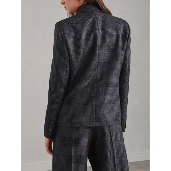 Brunello Cucinelli Plaid Double-breasted Blazer