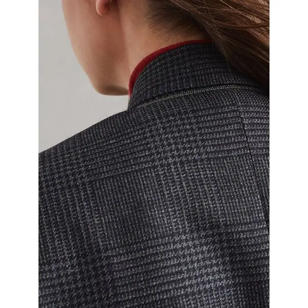 Brunello Cucinelli Plaid Double-breasted Blazer