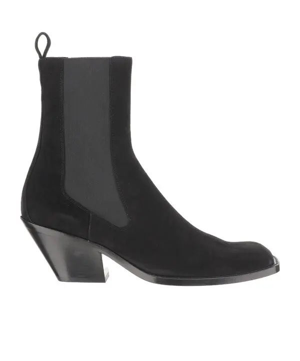 Khaite Austin Slip-on Square Toe Heeled Ankle Boots