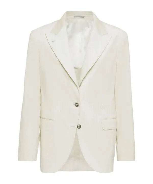 Brunello Cucinelli Single-breasted Corduroy Blazer
