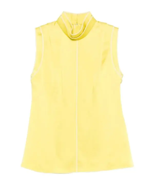 JIL SANDER Sleeveless Stand Collar Vest