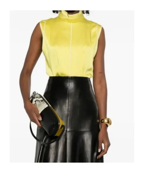 JIL SANDER Sleeveless Stand Collar Vest