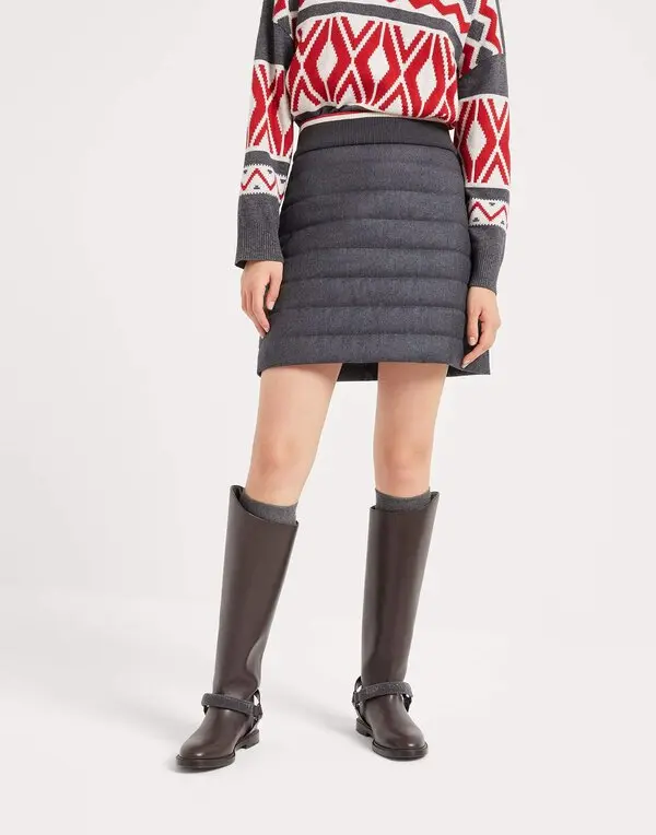 Brunello Cucinelli Quilted Mini Skirt