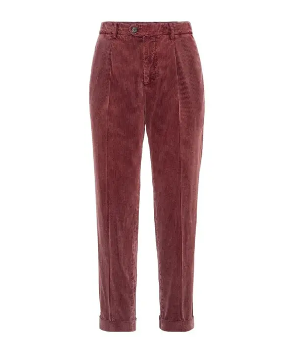 Brunello Cucinelli Pleated Tape Leg Trousers