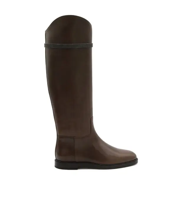 Brunello Cucinelli Embellished Knee-high Boots