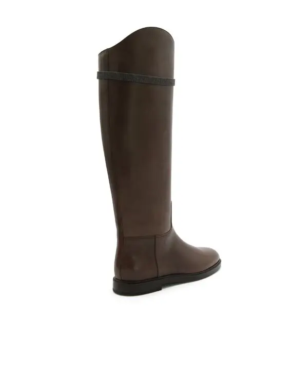 Brunello Cucinelli Embellished Knee-high Boots