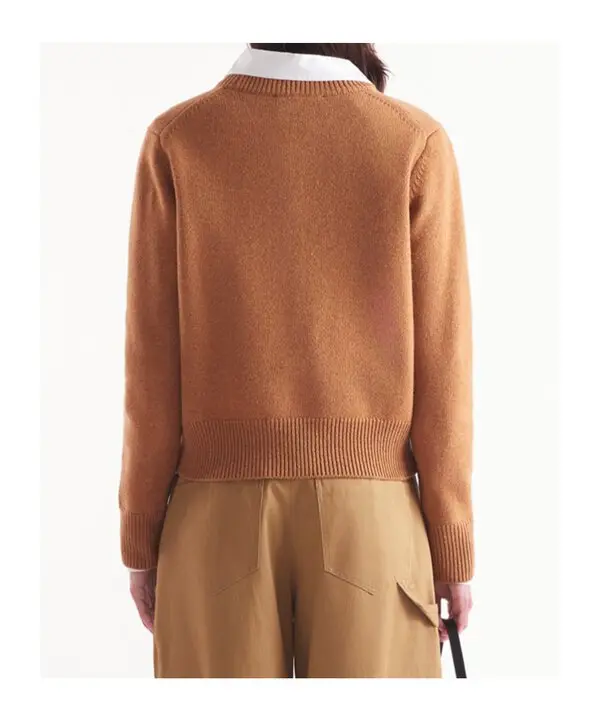 Maison Kitsuné Fox Head Intarsia Jumper - Sequoia