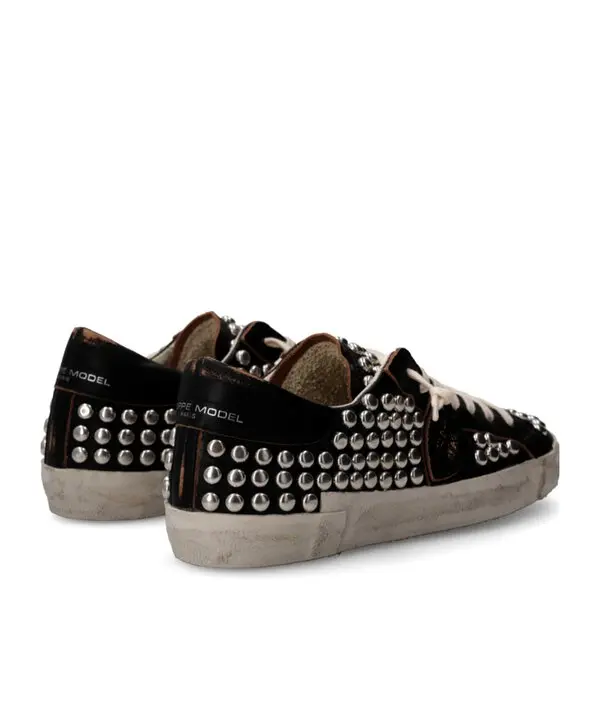 Philippe Model Studded Lace-up Low Top Sneakers