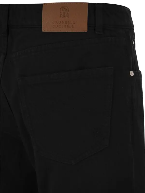 Brunello Cucinelli Straight Leg Jeans With Logo Detail