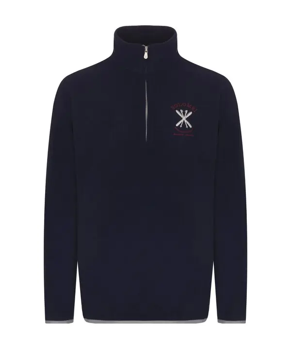 Brunello Cucinelli Embroidered Logo Zip-up Sweatshirt