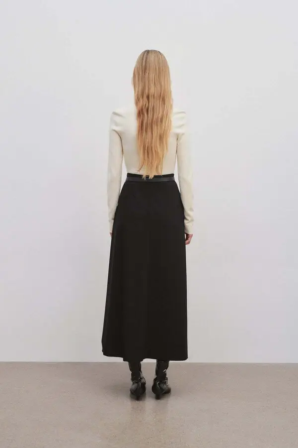 THE ROW Flores Zipped Skirt