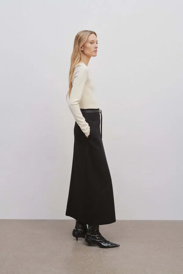 THE ROW Flores Zipped Skirt