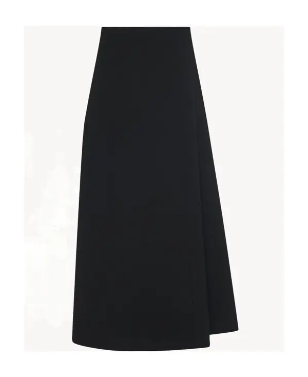 THE ROW Flores Zipped Skirt - Black