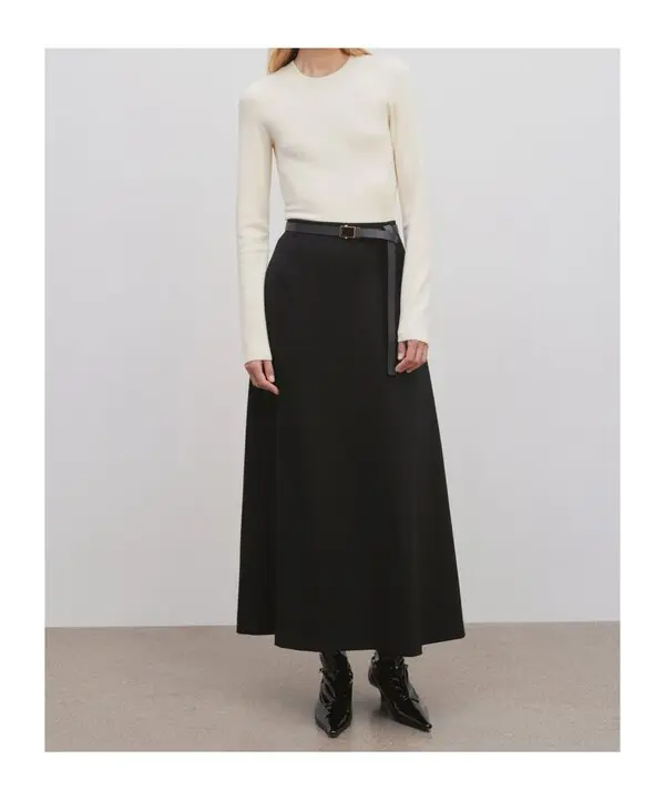 THE ROW Flores Zipped Skirt
