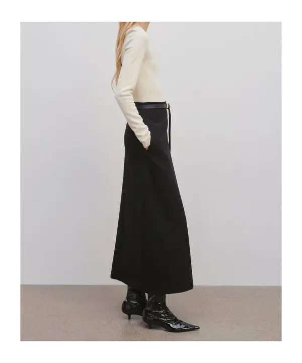 THE ROW Flores Zipped Skirt