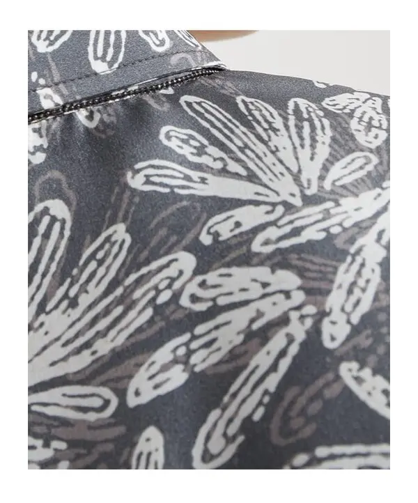 Brunello Cucinelli Printed Curved Hem Shirt