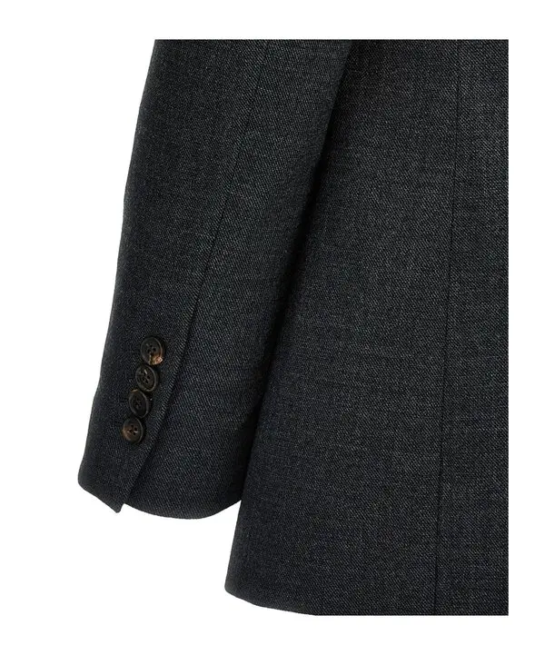 Brunello Cucinelli Single-breasted Blazer With Monile Embellishment