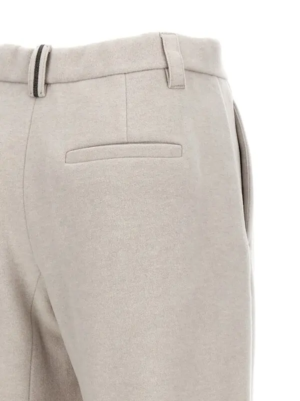 Brunello Cucinelli Buttoned Hem Trousers