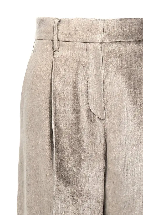 Brunello Cucinelli Chenille Wide Leg Trousers