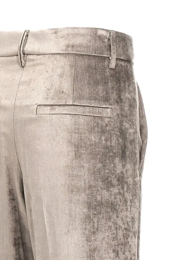 Brunello Cucinelli Chenille Wide Leg Trousers