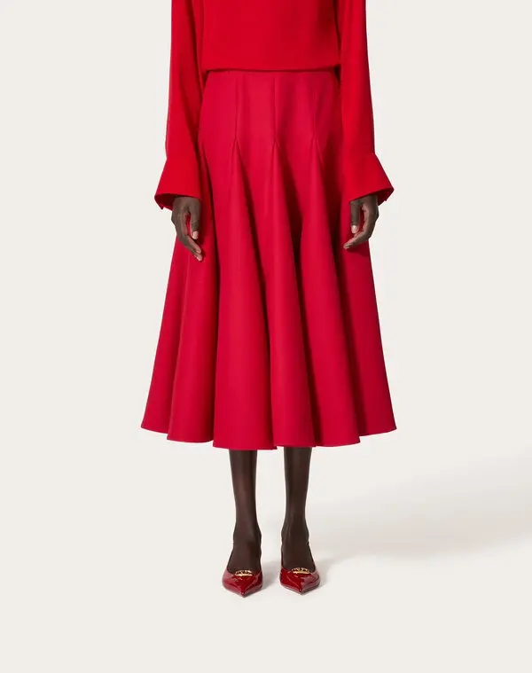 Valentino Garavani Crepe Couture Midi Skirt