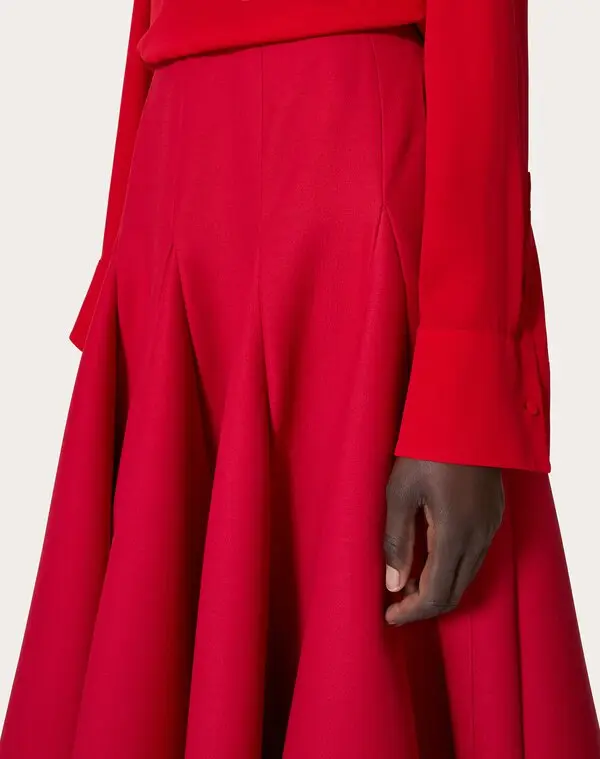 Valentino Garavani Crepe Couture Midi Skirt