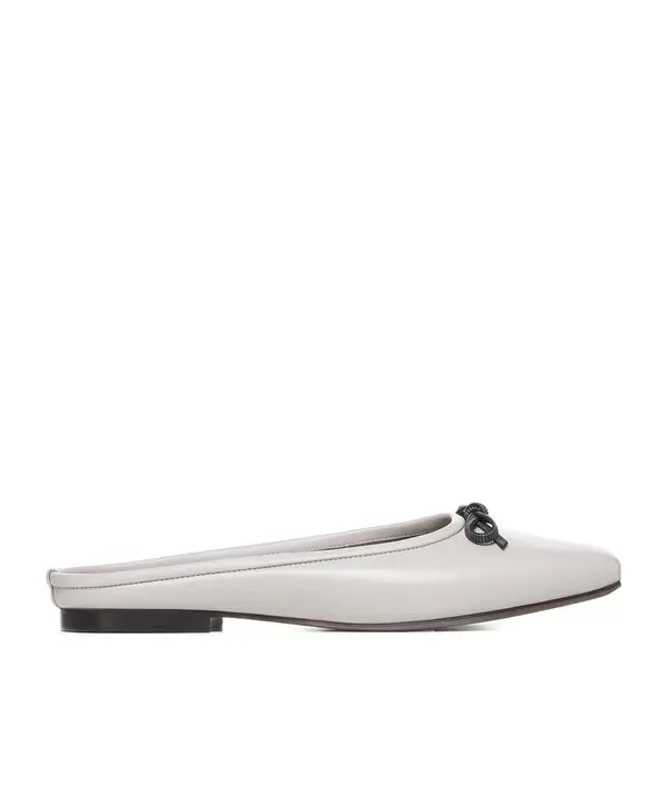 Brunello Cucinelli Bow Detailed Slip-on Ballet Flats