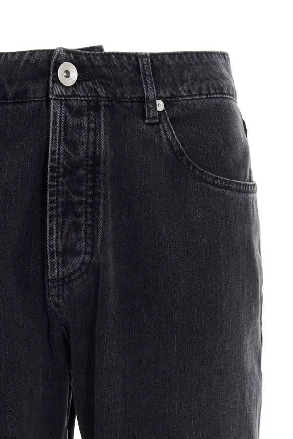 Brunello Cucinelli Logo Patch Straight-leg Jeans