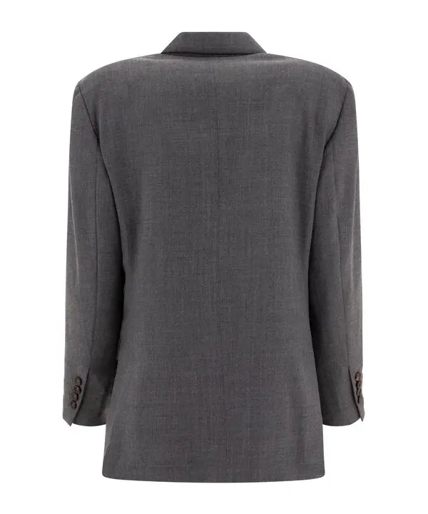 Brunello Cucinelli Single-breasted Long-sleeved Blazer