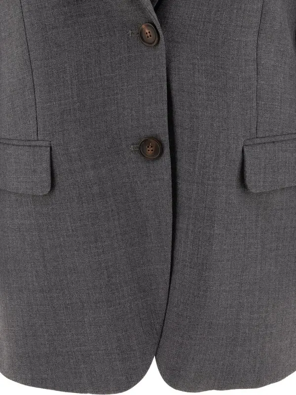 Brunello Cucinelli Single-breasted Long-sleeved Blazer