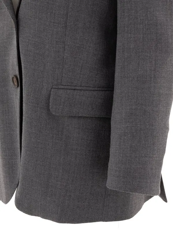 Brunello Cucinelli Single-breasted Long-sleeved Blazer