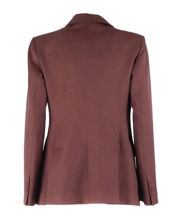 P.a.r.o.s.h Single-breasted Jacket With Lapel And Flap Pockets