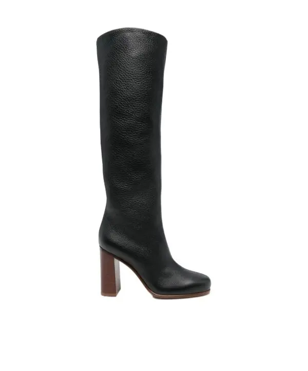 Khaite Willow Knee High Boots - Black