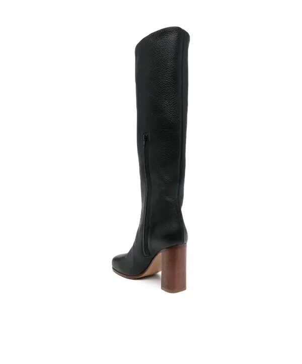 Khaite Willow Knee High Boots - Black
