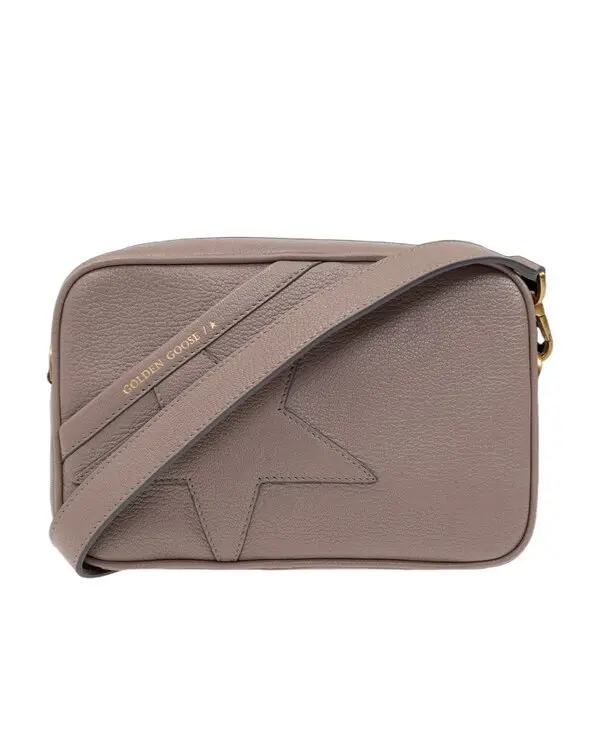 GOLDEN GOOSE Star Patch Small Crossbody Bag - Gray