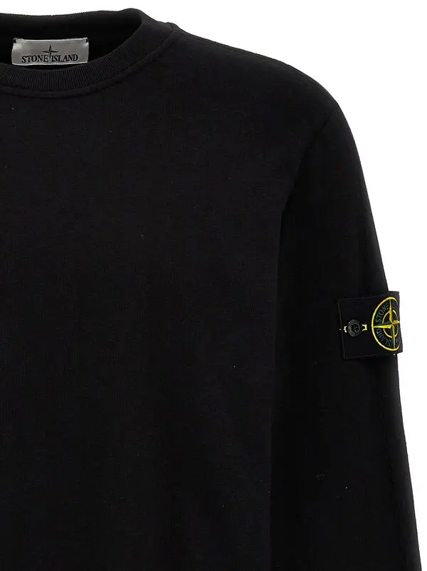 Stone Island Logo Patch Crewneck Sweatshirt