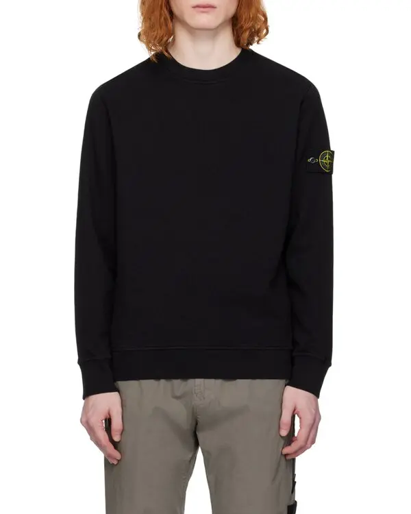 Stone Island Logo Patch Crewneck Sweatshirt