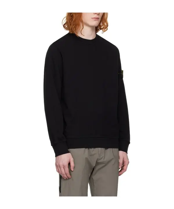 Stone Island Logo Patch Crewneck Sweatshirt