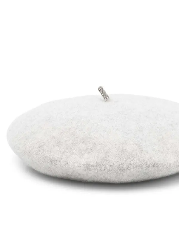 Brunello Cucinelli Monili Chain Slip-on Beret