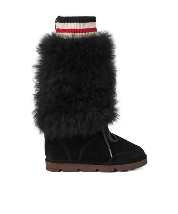Brunello Cucinelli Paneled Mid-calf Boots