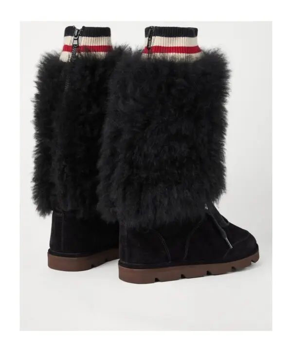 Brunello Cucinelli Paneled Mid-calf Boots