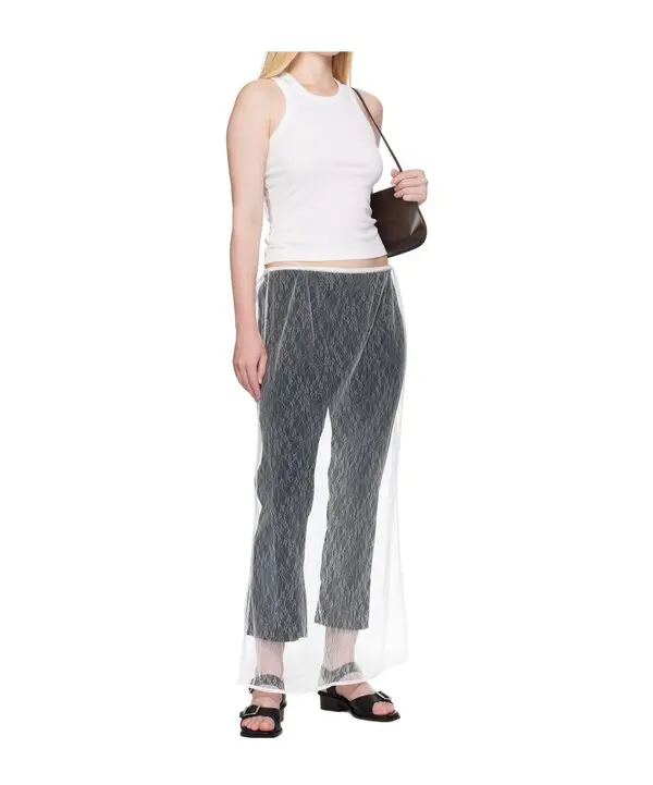 AMOMENTO Sheer Lace Skirt