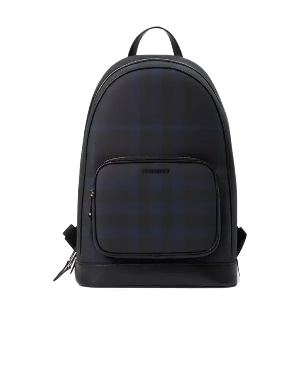 Burberry Rocco Check-print Backpack - Blue