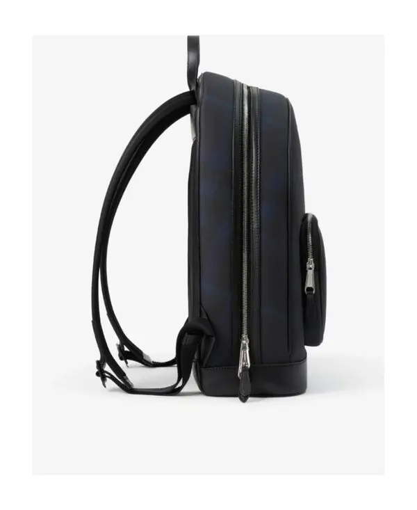 Burberry Rocco Check-print Backpack - Blue