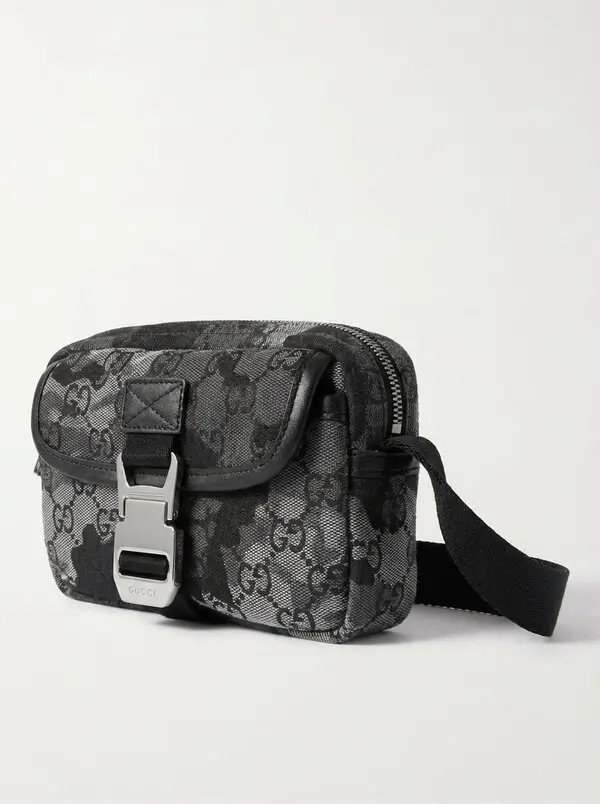 Gucci Gg Monogram Mini Bag - Black/gray