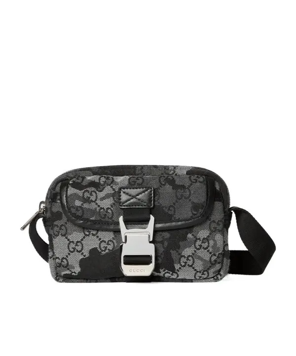 Gucci Gg Monogram Mini Bag - Black/gray
