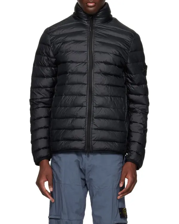 Stone Island Loom Woven Chambers Zip-up Puffer Jacket