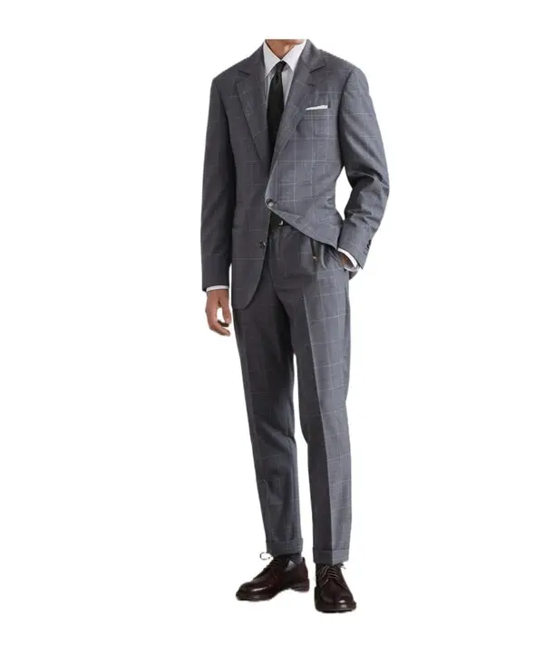 Brunello Cucinelli Lapel Long-sleeved Suit Set